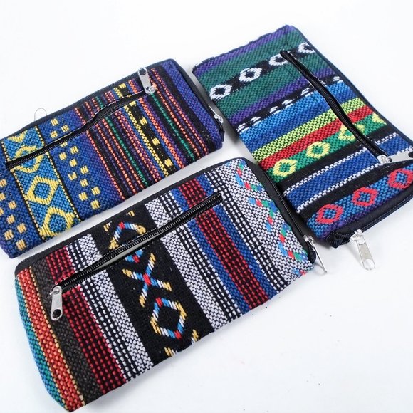 Bags | 6 Pack Baja Pattern With Zipper Coin Purse Wholesale Lot | Poshmark